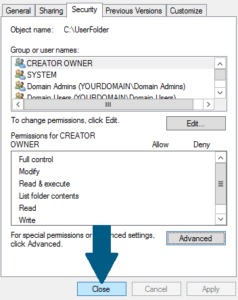 How to Set Correct Permissions to Home Folder in Active Directory ...