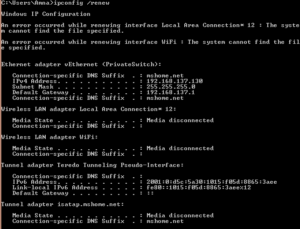 How to Release and Renew a DHCP Lease in Windows