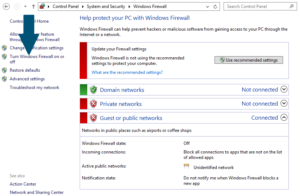 How to Turn Off Firewall on Windows Server 2012 R2