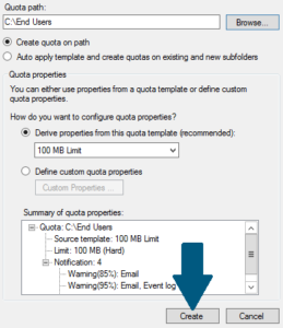 How to Configure and Enable Quota on Shared Folder Using File Server ...