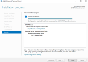 How to Configure DHCP on Windows Server 2016