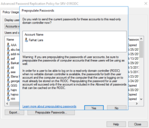 How to Prepopulate Passwords Cache on Read-Only Domain Controller ...