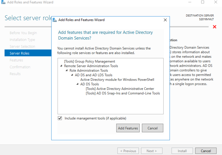 How to Add a Child Domain on Windows Server 2016
