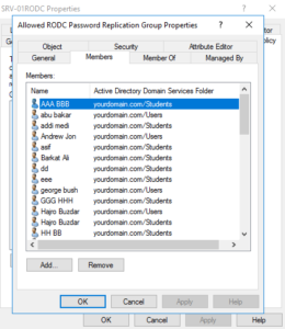 How to Prepopulate Passwords Cache on Read-Only Domain Controller Windows Server 2016
