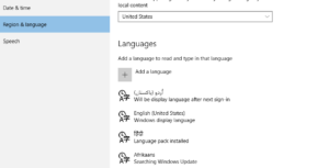 How to Change System Language in Windows 10