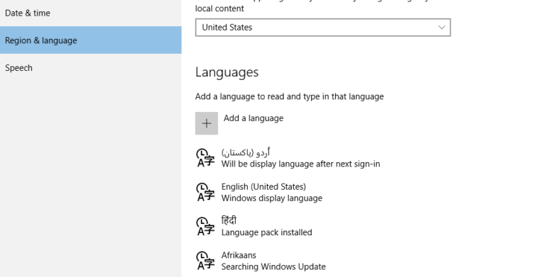 How to Change System Language in Windows 10