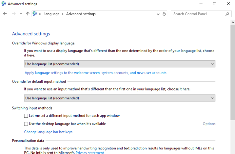 How to Change System Language in Windows 10