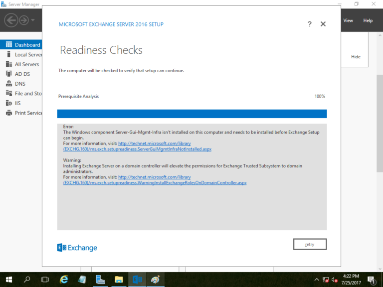 The Windows Component Server Gui Mgmt Infra Isnt Installed On This Computer And Needs To Be