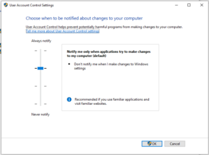 How to Disable the User Account Control (UAC) in Windows 10