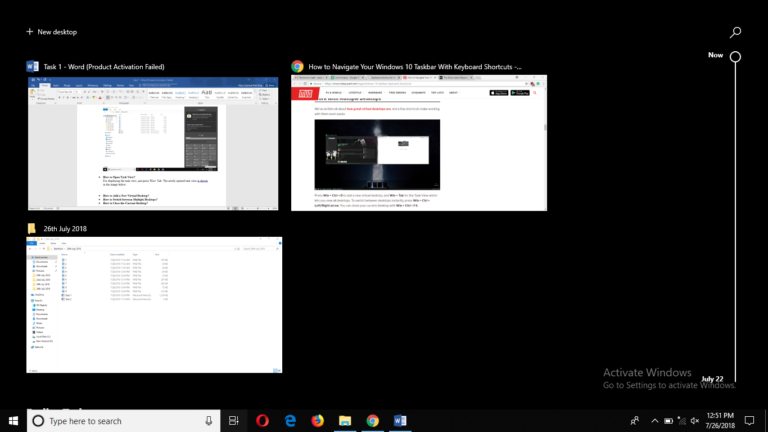 Useful Keyboard Shortcuts for Taskbar in Windows 10