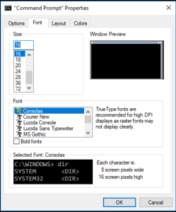 How to Change the Font of the Command Prompt in Windows 10
