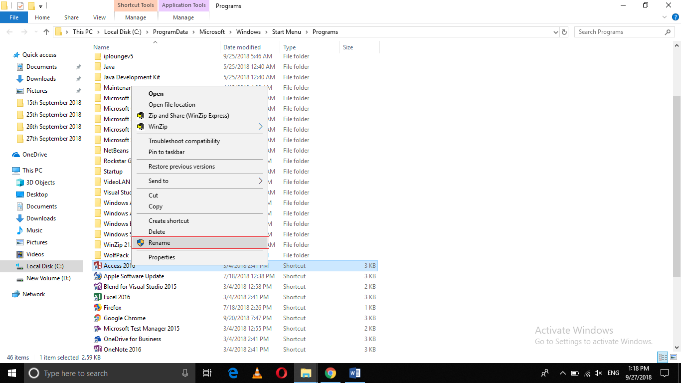 How to Rename the Start Menu Items in Windows 10