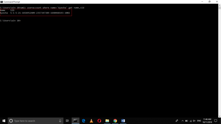 How to Find the Security Identifier (SID) of Any User in Windows 10