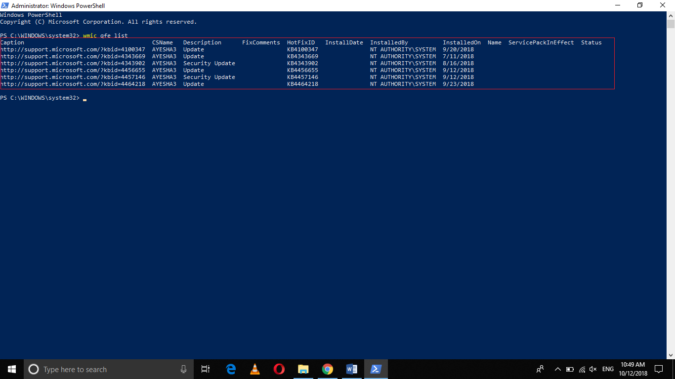 How to Check Windows 10 Update History Using PowerShell