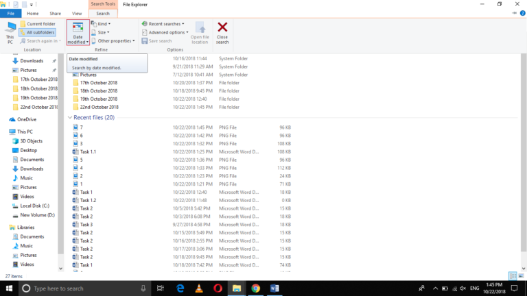 How to Easily Find Modified Files in Windows 10