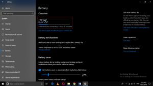 How to Check the Battery Usage in Windows 10