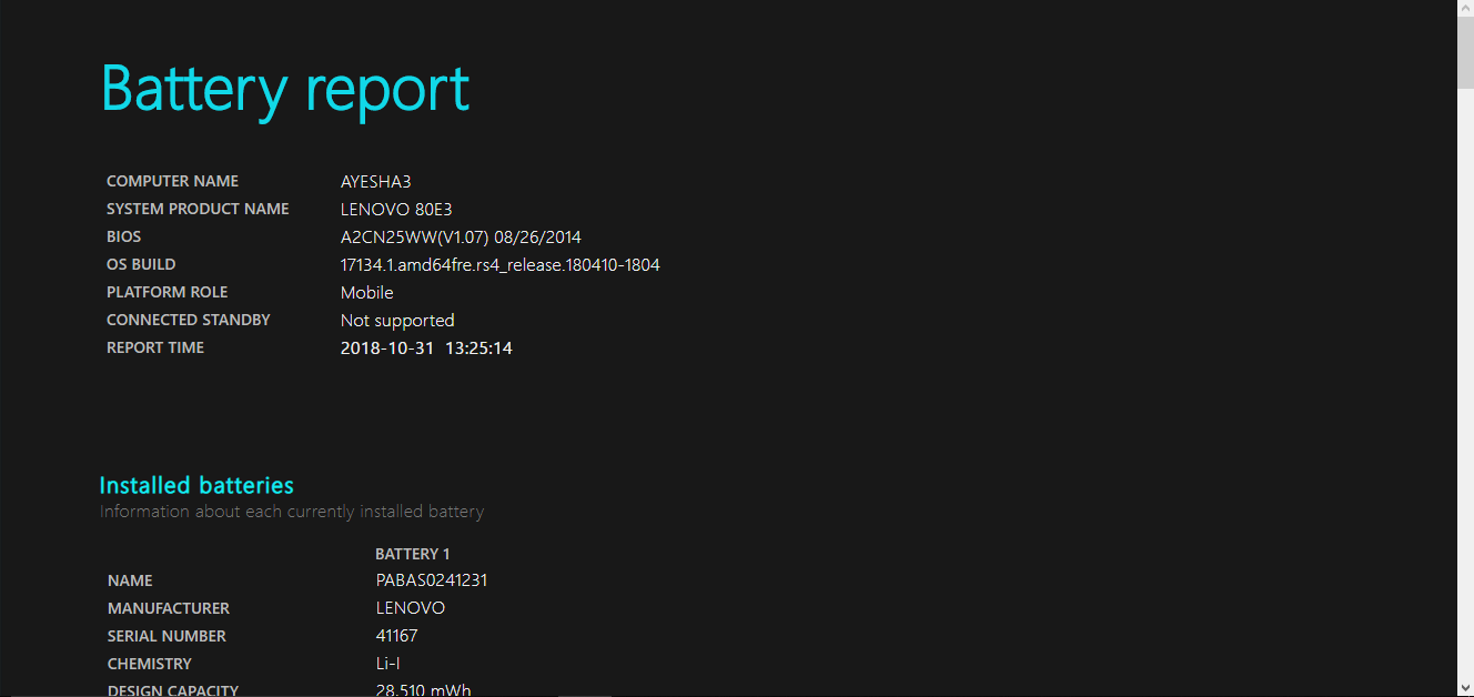 How to Check the Battery Usage in Windows 10