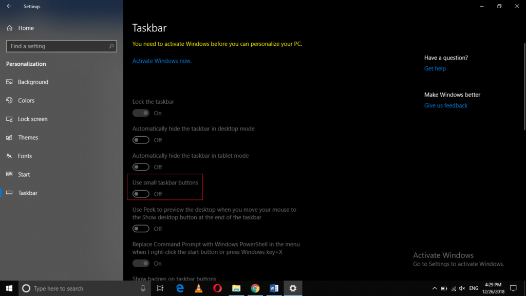 How to Show Only the Time in Windows 10 Taskbar