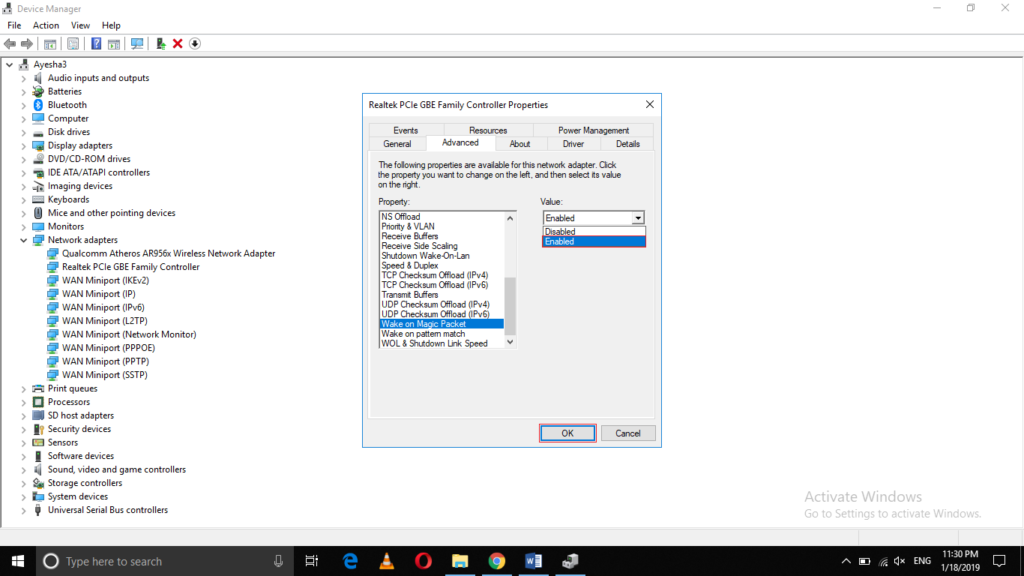 Wake On Magic Packet