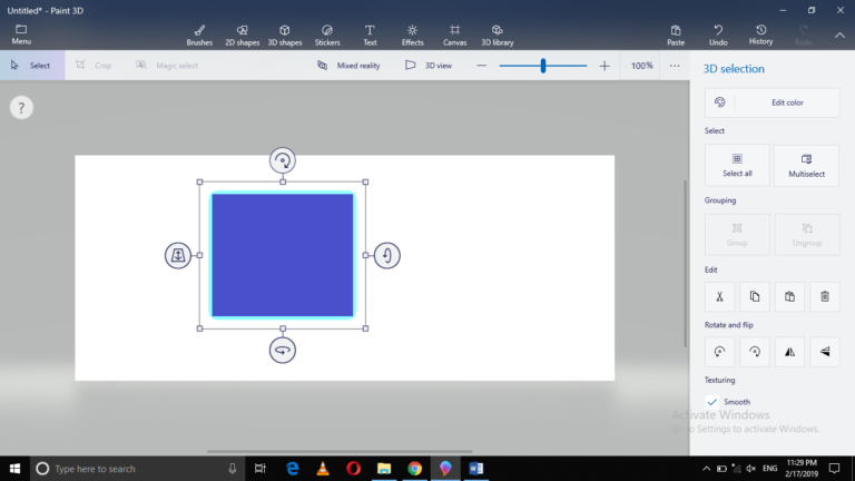 How to Rotate and Resize the Objects in Paint 3D