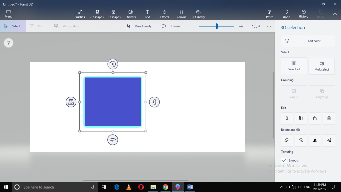 How to Rotate and Resize the Objects in Paint 3D
