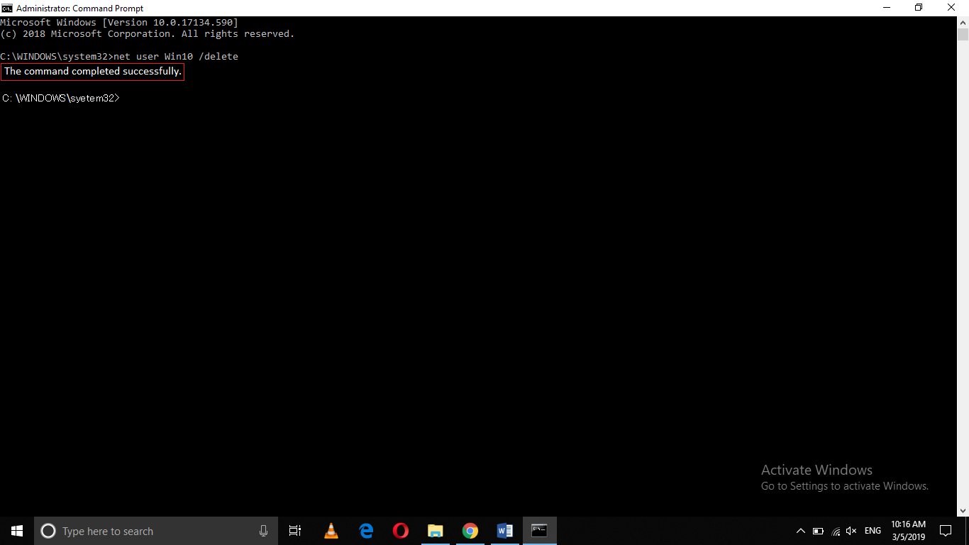 How to Delete the Administrator Account with the help of the Command ...