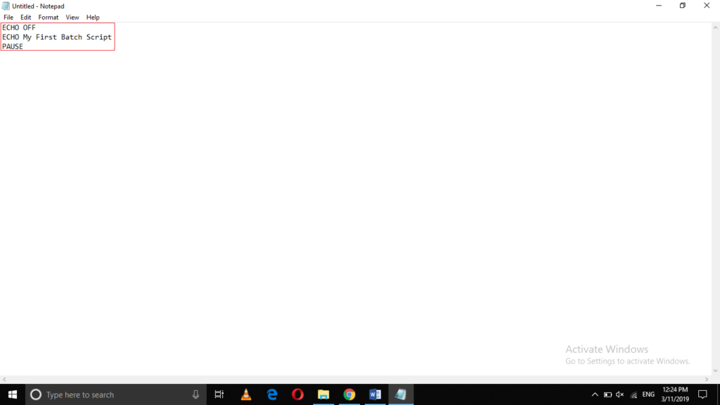 How To Write A Batch Script On Windows