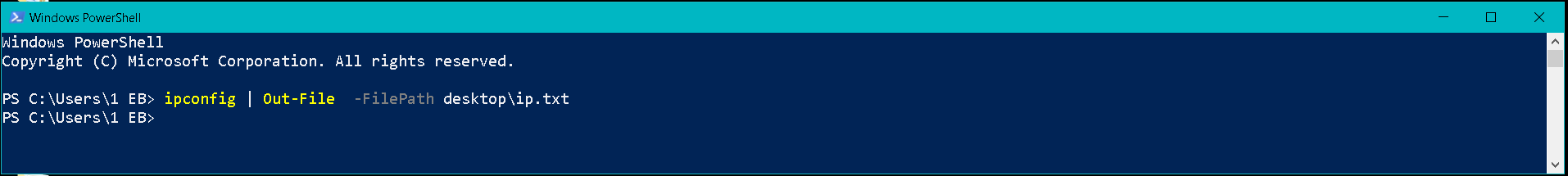 How To Save Command Output To A File Using Powershell