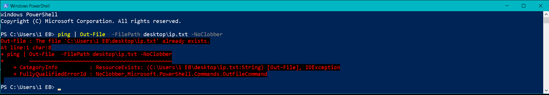 How To Save Command Output To A File Using Powershell