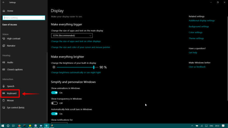 How To Enable And Disable Sticky Keys in Windows 10