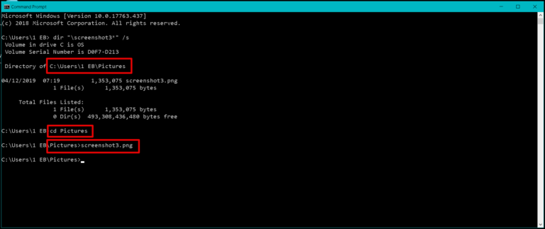 Find and Open Files using Windows Command Prompt