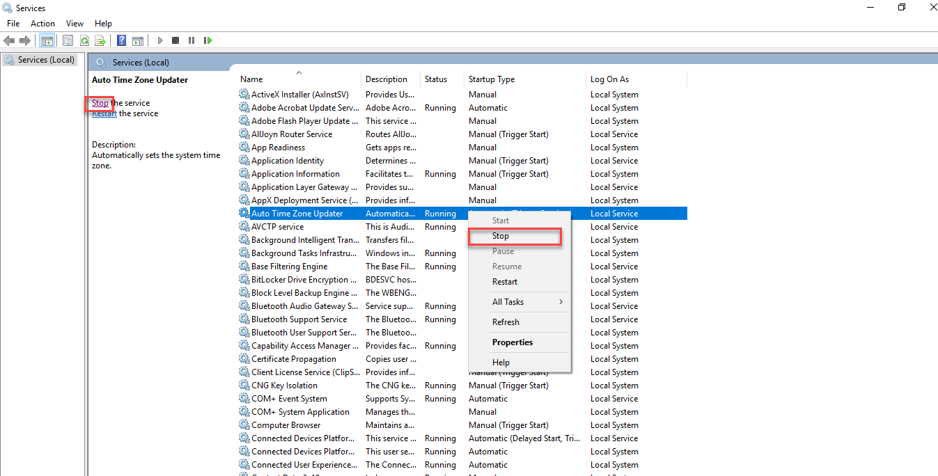 How To Enable Disable Start And Stop A Service In Windows 10