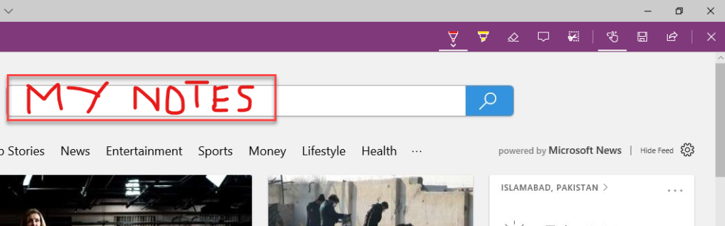 How to make notes on web pages with Microsoft Edge in Windows 10