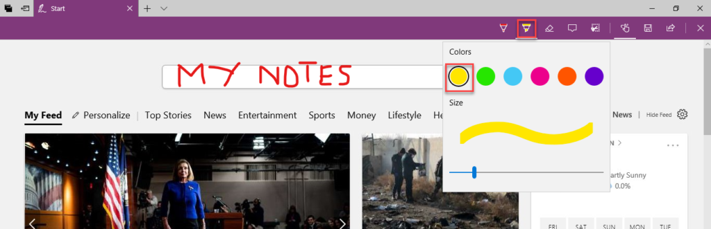 How to make notes on web pages with Microsoft Edge in Windows 10