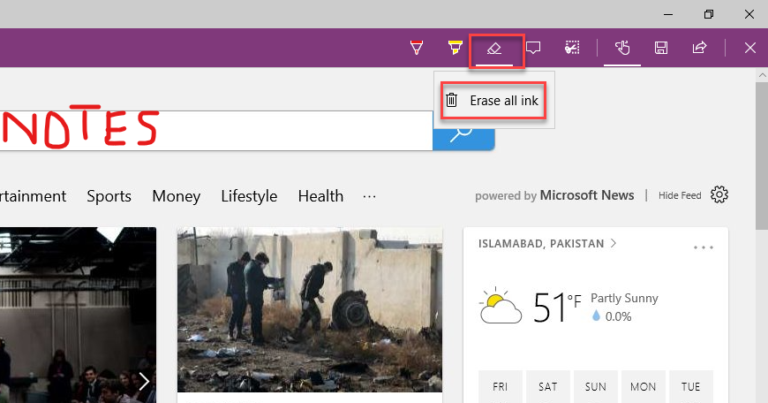 How to make notes on web pages with Microsoft Edge in Windows 10