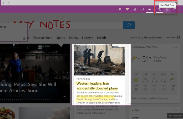 How to make notes on web pages with Microsoft Edge in Windows 10
