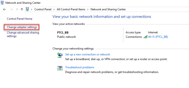How to set a Static IP Address in Windows 10