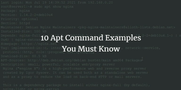 10 Apt Command Examples You Must Know