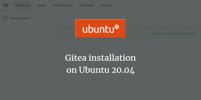 Gitea installation on Ubuntu 20.04