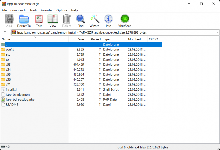 Unpack Compressed Files with WinRar